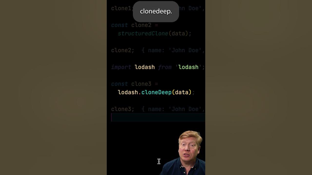 Deep Cloning Objects In Javascript Youtube