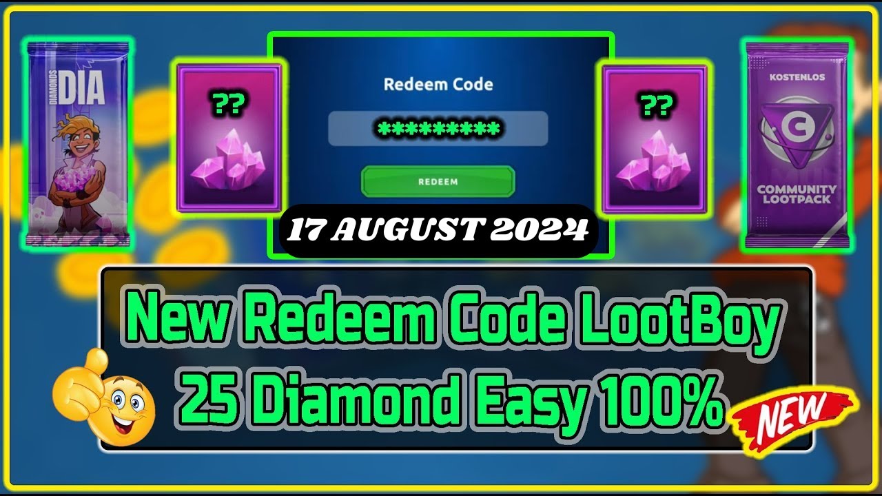 ️17 AUGUST! ️CODES💥LOOTBOY CODES 2024 -LOOTBOY CODES -LOOTBOY PROMO ...