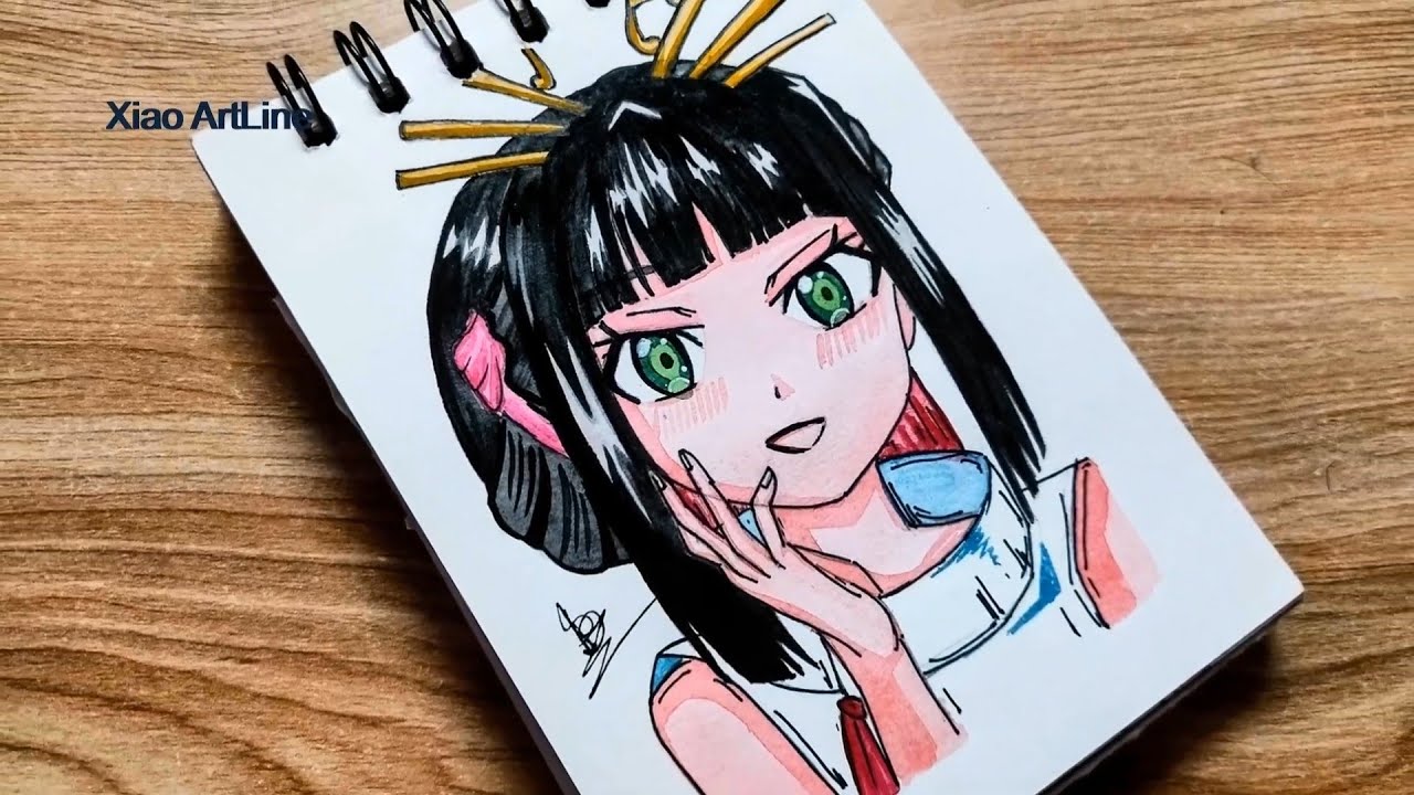 how to draw Shizuku - Elusive Samurai | easy anime Tutorial/Step by ...