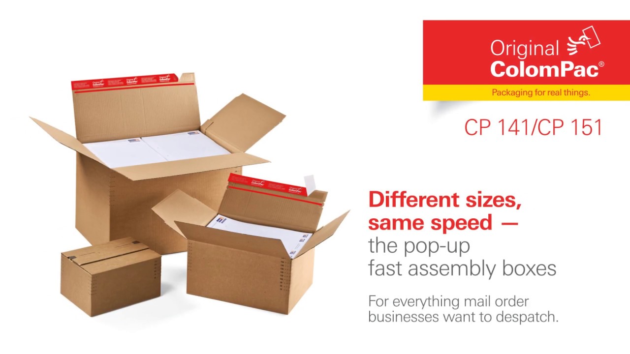 ColomPac® CP 141 Merchandise Boxes - YouTube