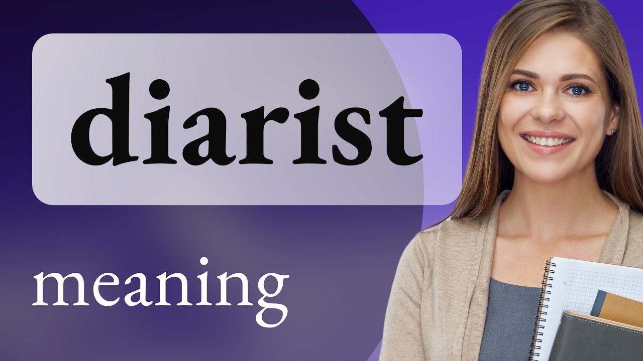 Diarist | DIARIST definition - YouTube