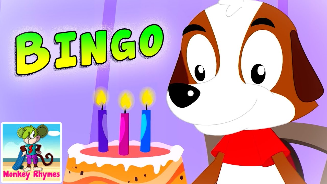 Bingo Dog Song | Nursery Rhymes & Kids Songs with Monkey Rhymes | Baby ...