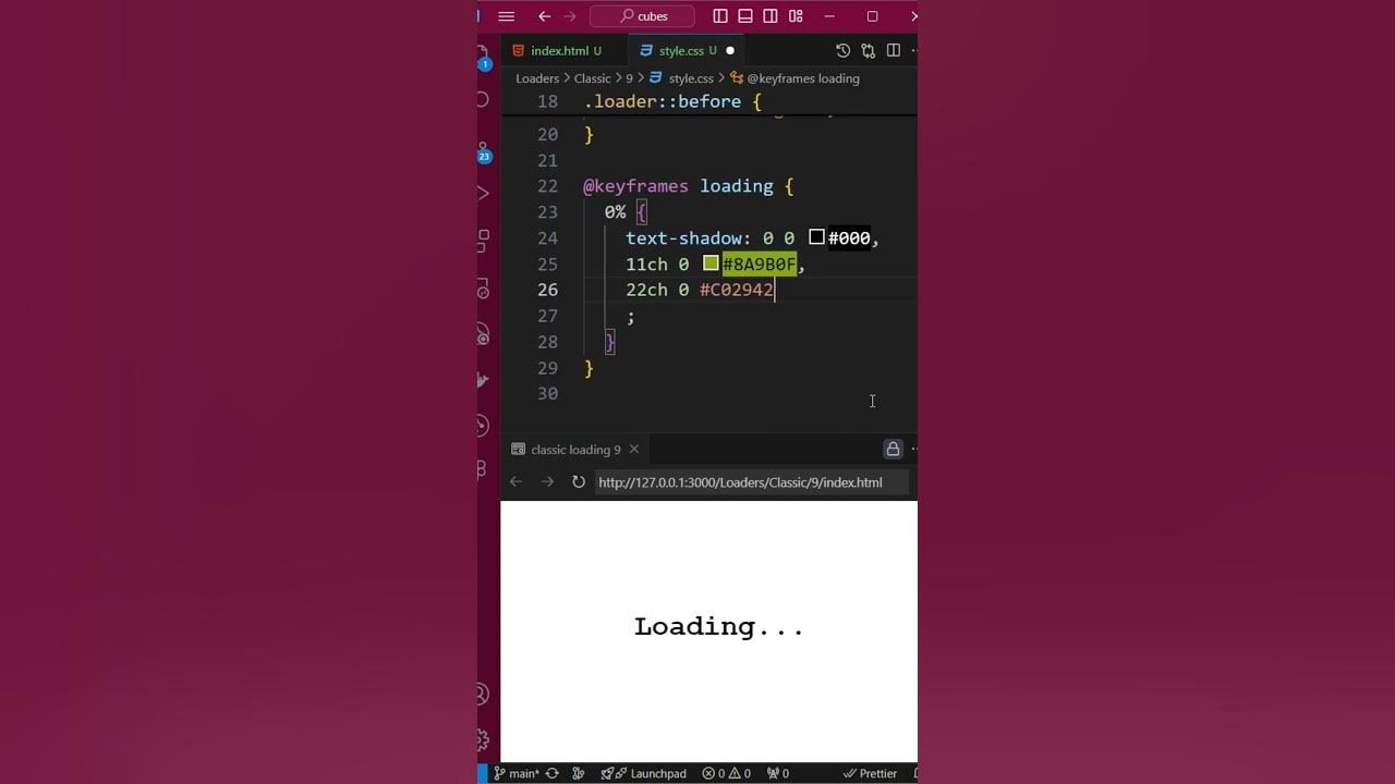 Learn Create Classic Loading Effect Using Only Css Cssanimation Css3 Cssloader 9971
