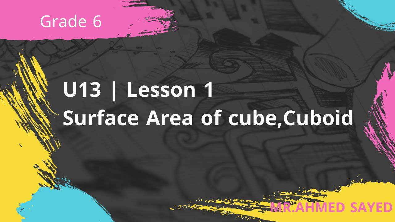 U13 | Lesson 1| Surface Area of cube,Cuboid | Grade 6 | T2 |2025 - YouTube
