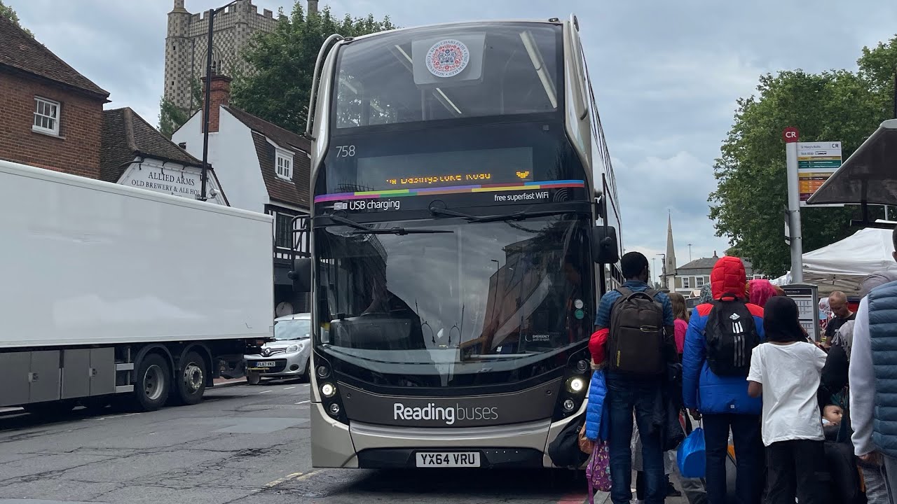 Reading Buses Enviro400 MMC 758 (YX64VRU) On Route 6 To Whitley Wood ...
