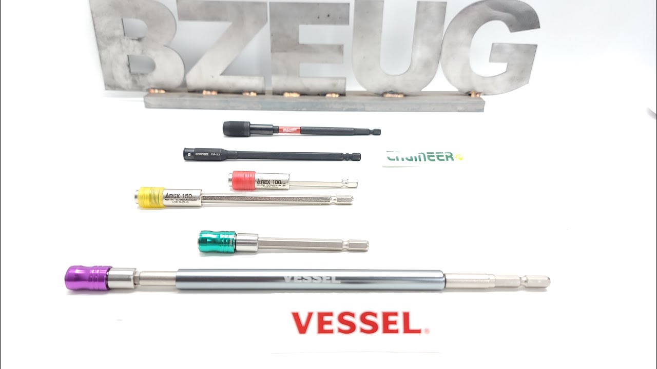 new VESSEL bit holder extensions compared to ANEX, Engineer and ...