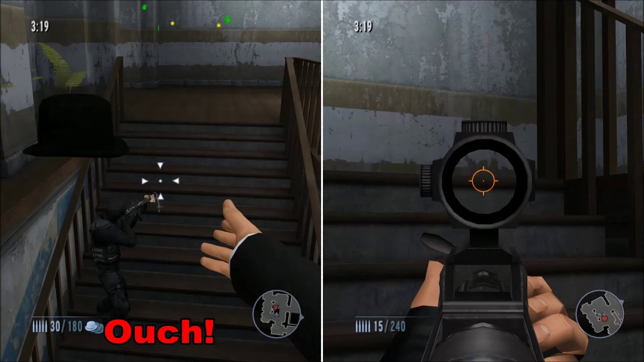 Goleneye 007 (Split Screen Gameplay) -Wii- - YouTube