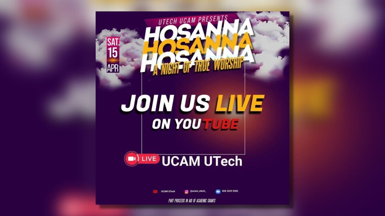 Lest I Forget | UCAM UTech | Live Stream - YouTube