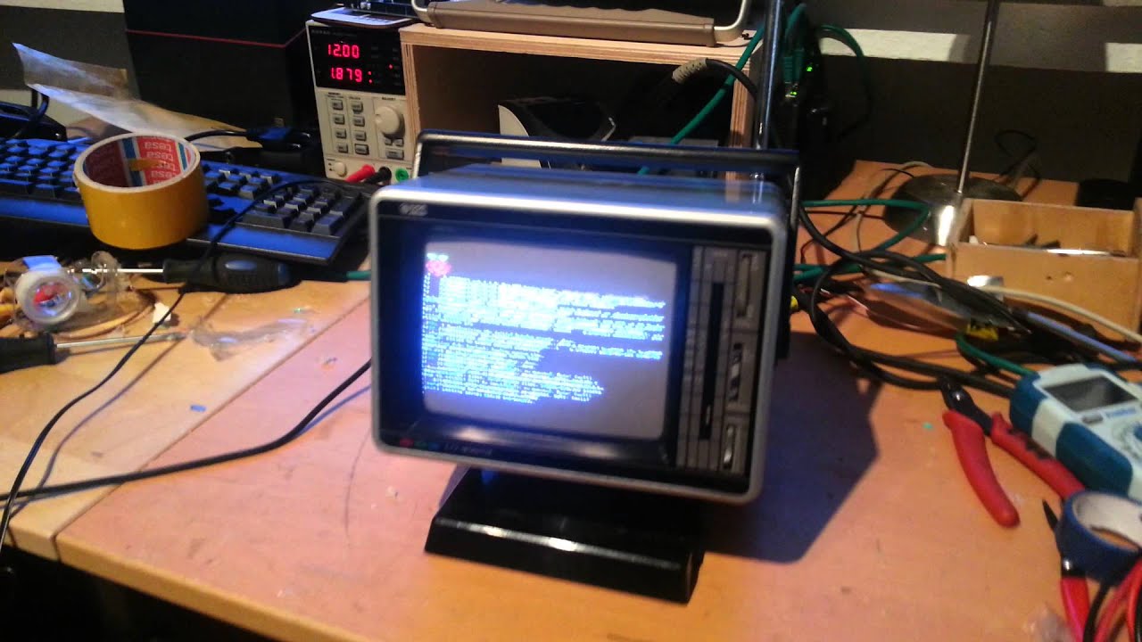 Raspberry Pi on old Mini TV - YouTube