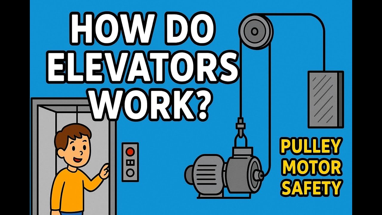 How Do Elevators Work? | Lifting Machines Explained for Kids - YouTube