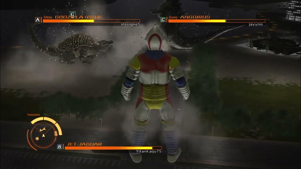 Godzilla (PS4) Online VS: Jet-Jaguar vs. Godzilla (2014) vs. Anguirus - YouTube
