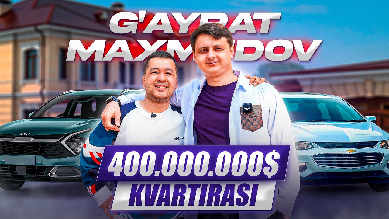Gayrat Maxmudov 400. 000 000 Mln kvartitasi va oyiga 10.000$ topishi! - YouTube