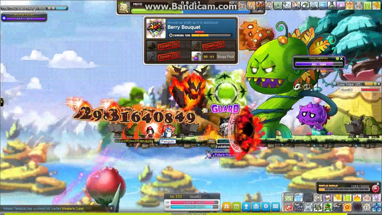 GMS - Fire Poison Arch Mage SOLO Hungry Muto PQ - YouTube
