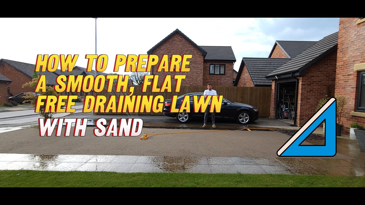 Preparing for a level lawn with sand // Digging up my old good lawn to ...