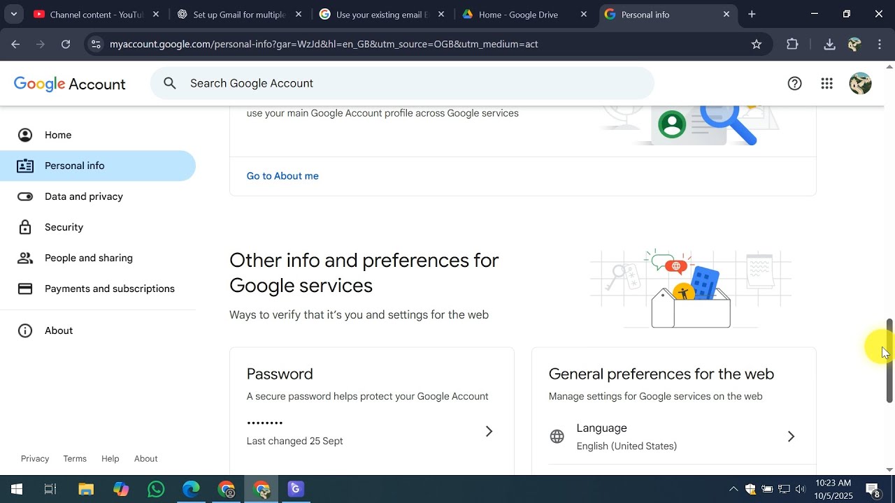 How To Access Google Drive with an Outlook Email - YouTube