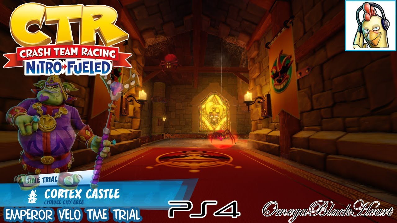 Crash Team Racing: Nitro Fueled PS4- Emperor Velo XXVII Time Trials (Cortex Castle) - YouTube