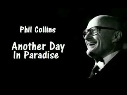 PHIL COLLINS - ANOTHER DAY IN PARADISE (lyrics) - YouTube