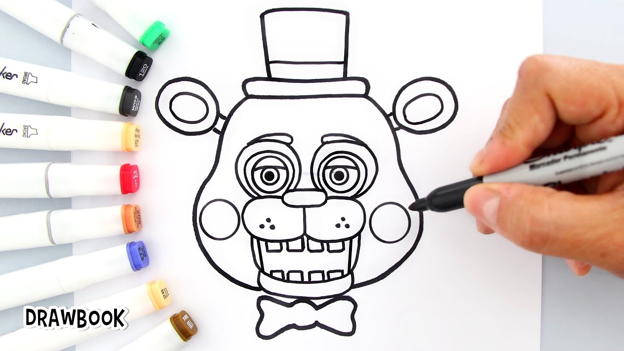 How to Draw TOY FREDDY (FNAF 2 Movie Version) - YouTube