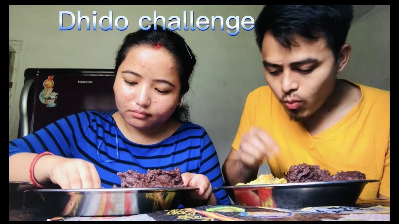 Kodo ko Dhido challenge with chicken curry || nepali traditional food ...