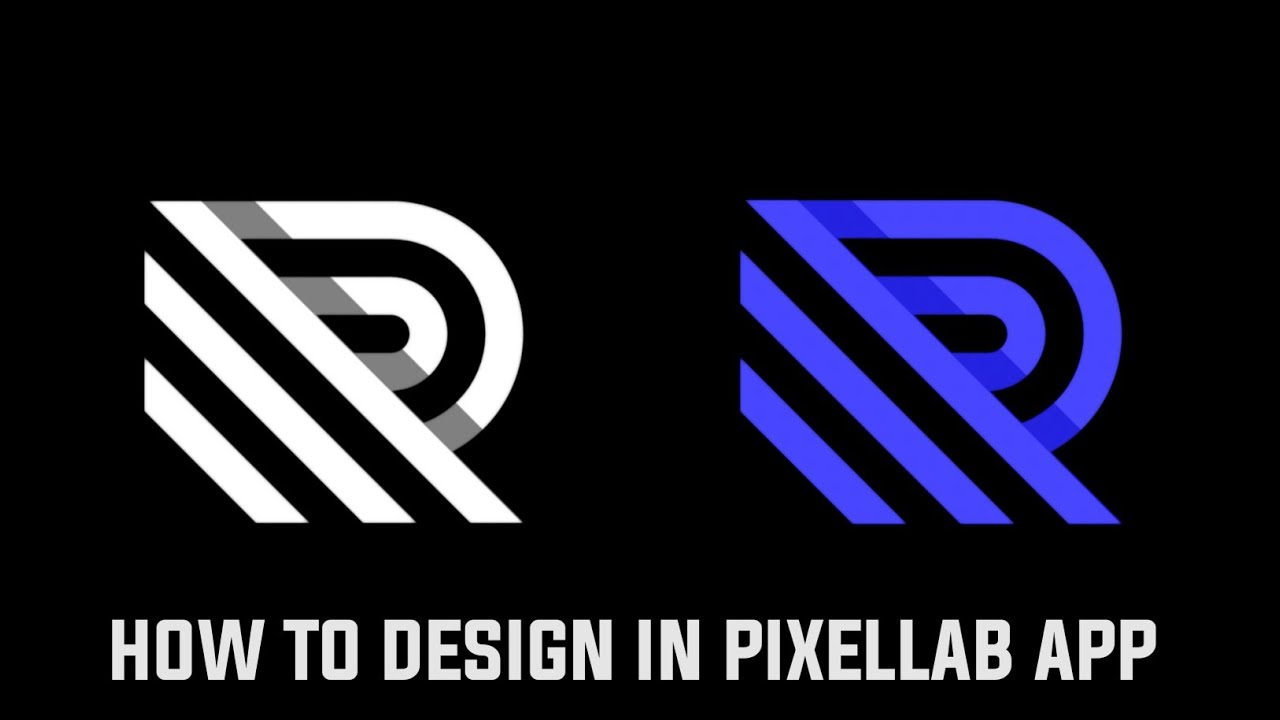 R Letter Logo Design Video [] How To Make Logo In Pixellab App ...