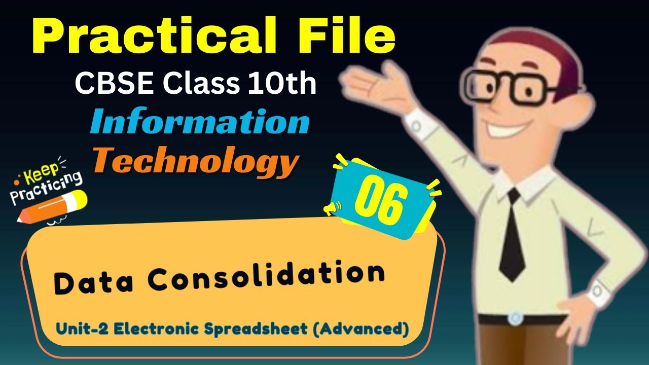 [06] Data Consolidation || Libre Office Calc || Class 10 IT 402 ...