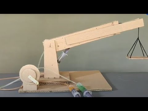 How to make remote control hydraulic crane from cardboard cardboard ...