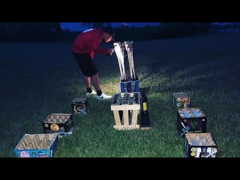 How to Set-up & Shoot a Backyard Firework Show! (E-fired) - YouTube
