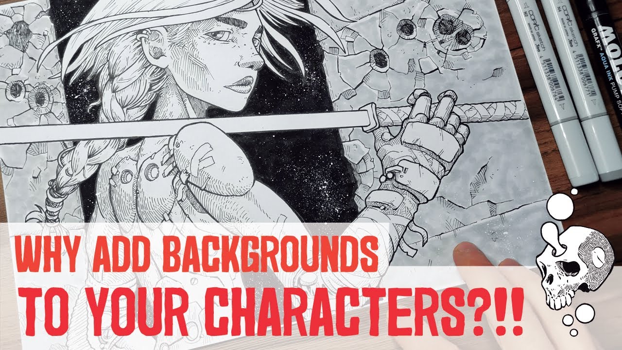 Why add BACKGROUNDS to your CHARACTERr designs - improve STORYTELLING ...