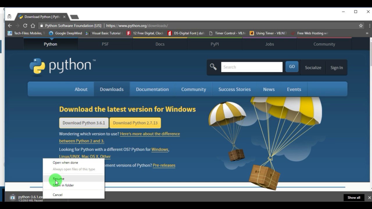 Python Tutorial :1 How to Download and install Python on Windows - YouTube