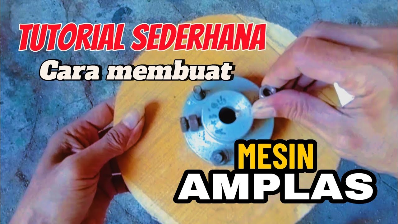 CARA MEMBUAT PIRINGAN MESIN AMPLAS #DIY - YouTube