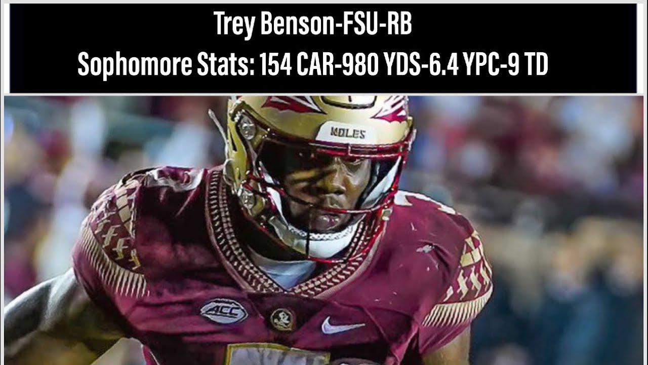 Trey Benson Sophomore Season Highlights-FSU RB-2022-2023 CFB Season ...