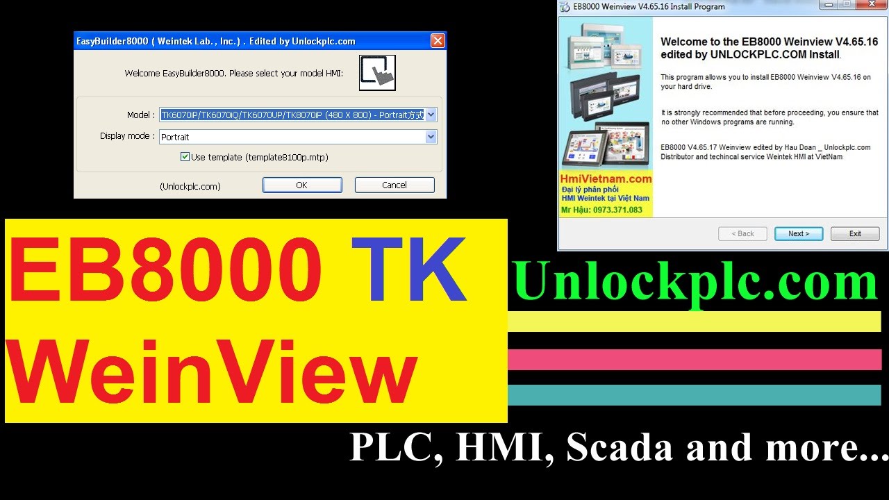 Cài Đặt Phần Mềm EB8000 WeinView TK6070iP TK6070iQ TK6070iH - YouTube