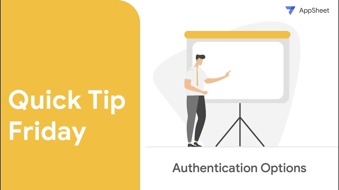 Quick Tip Friday - Authentication "Sign-In" Options - YouTube