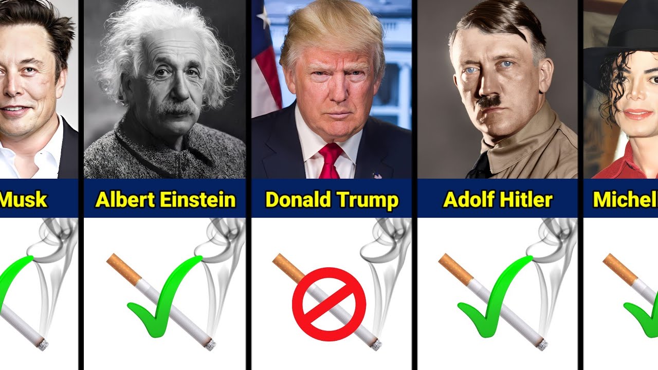 Famous People Who Smoke Cigarettes in Real Life - YouTube