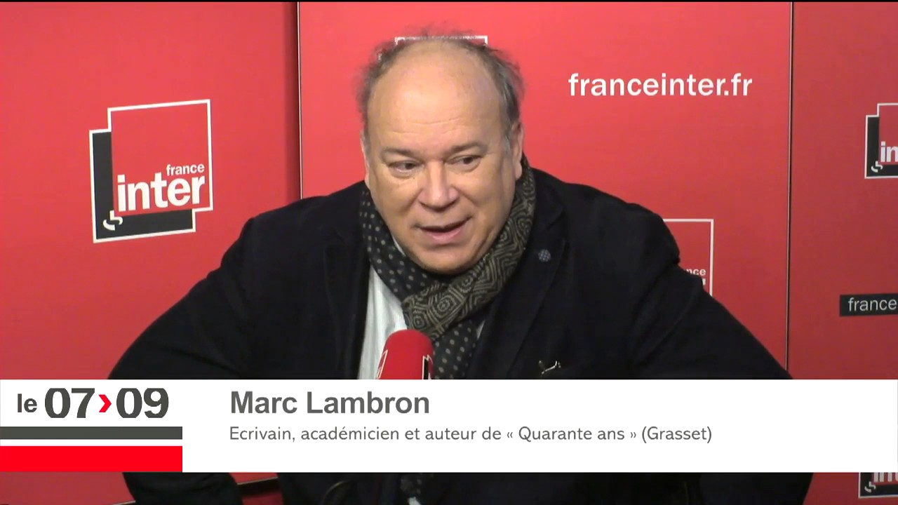 Marc Lambron : « Il y a 20 ans, nous ne vivions pas dans un monde ...