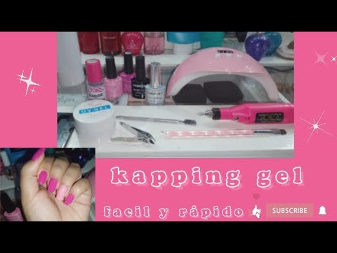 Como hacer kapping gel (facil y rapido)💅 - YouTube