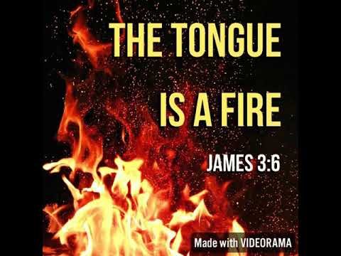 KJV Bible Songs: The tongue is a fire (James 3:6, Psalm 141:3 ) - YouTube