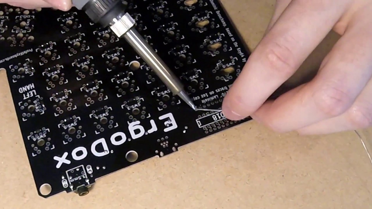 ErgoDox Build (w/ Costar stabilizers) - YouTube