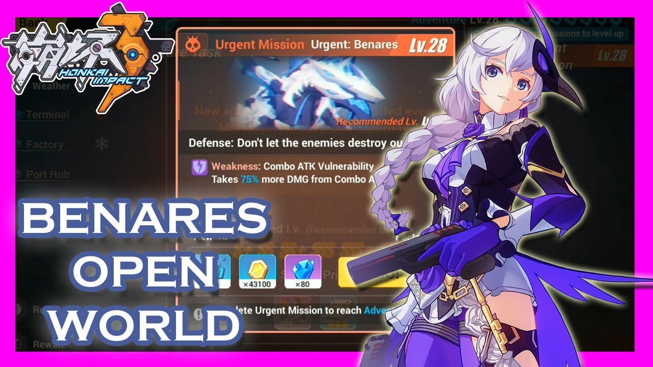 BENARES OPEN WORLD |Honkai Impact 3rd| GLOBAL SERVER - YouTube