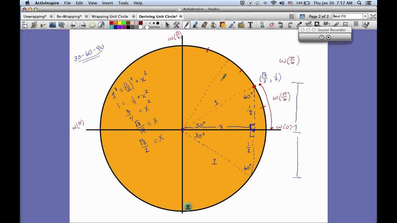 Deriving Unit Circle - YouTube