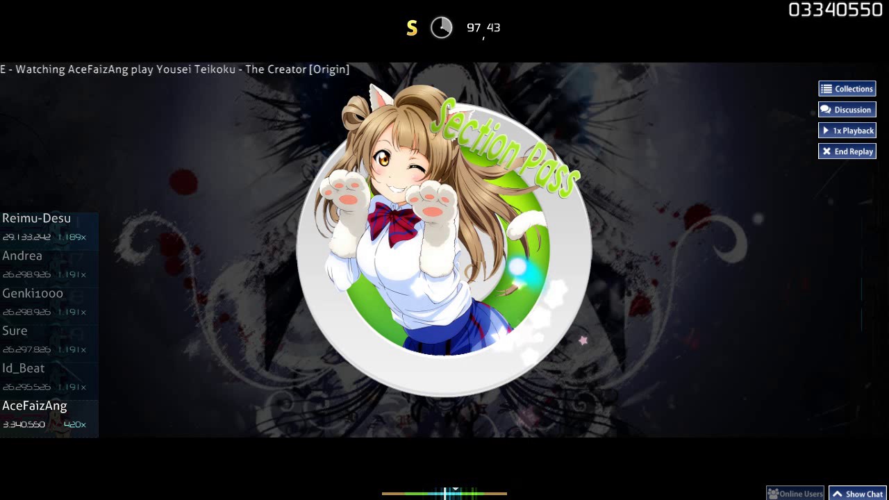 osu! Yousei Teikoku - The Creator [Origin] S rank - YouTube