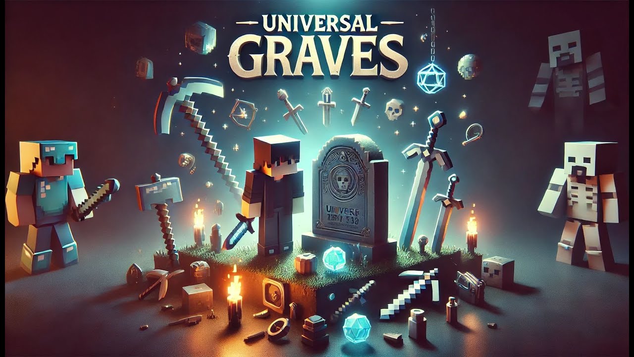 Never Lose Your Items Again / Universal Graves Mod for Minecraft - YouTube
