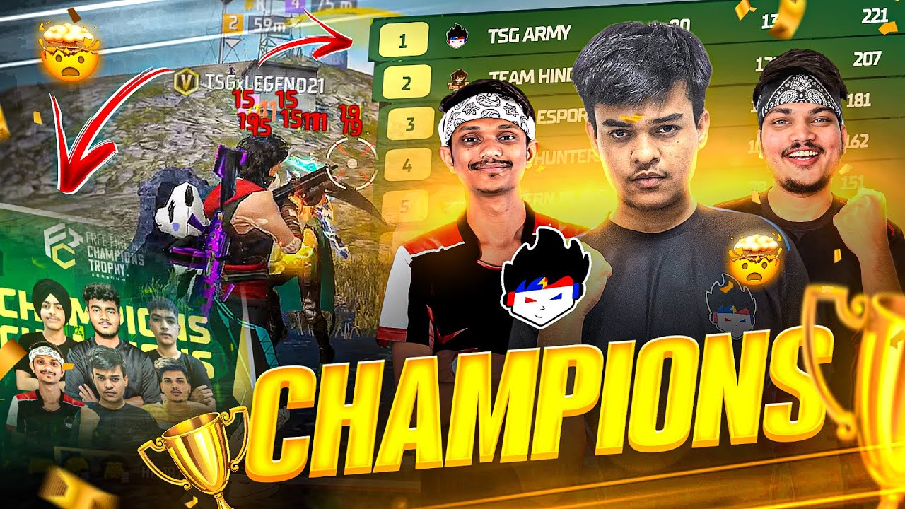 Tsg Army Champions FF Max Champions Trophy S4 🏆- Tournament Highlights ...