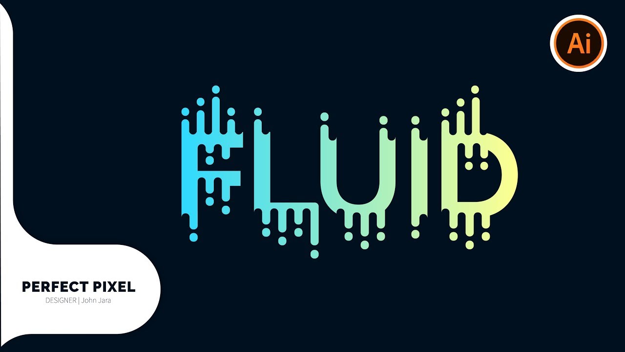 Fluid Logo Design In Adobe Illustrator CC - YouTube