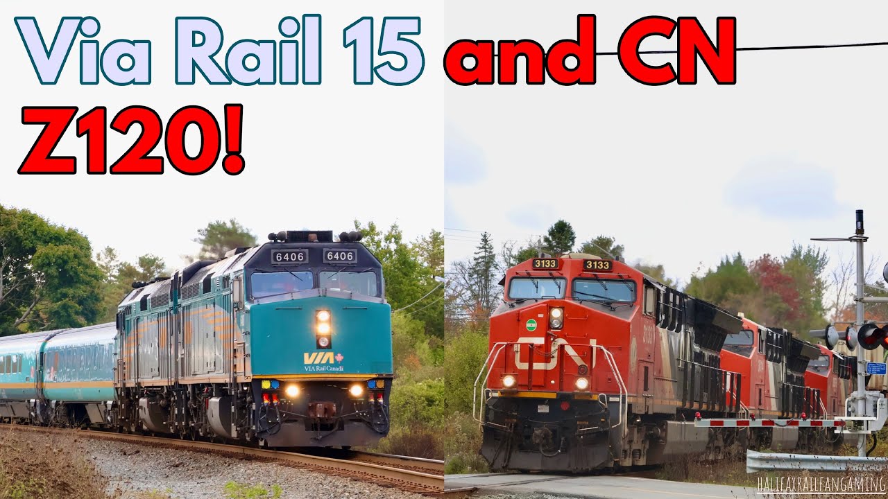 Railfanning with @trainspotter906! Via Rail 15 and CN Z120 at Windsor ...