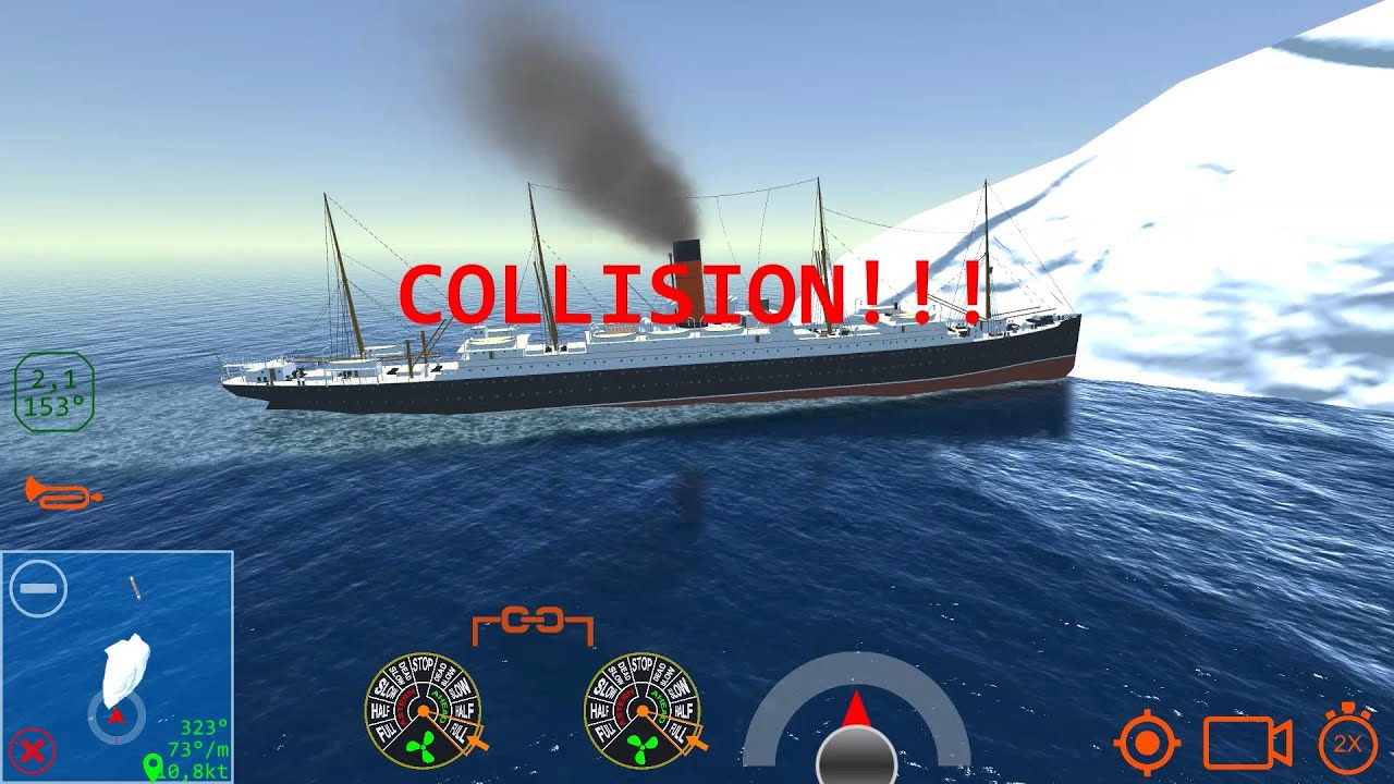 Sinking cruise ship -ship handling simulator - YouTube