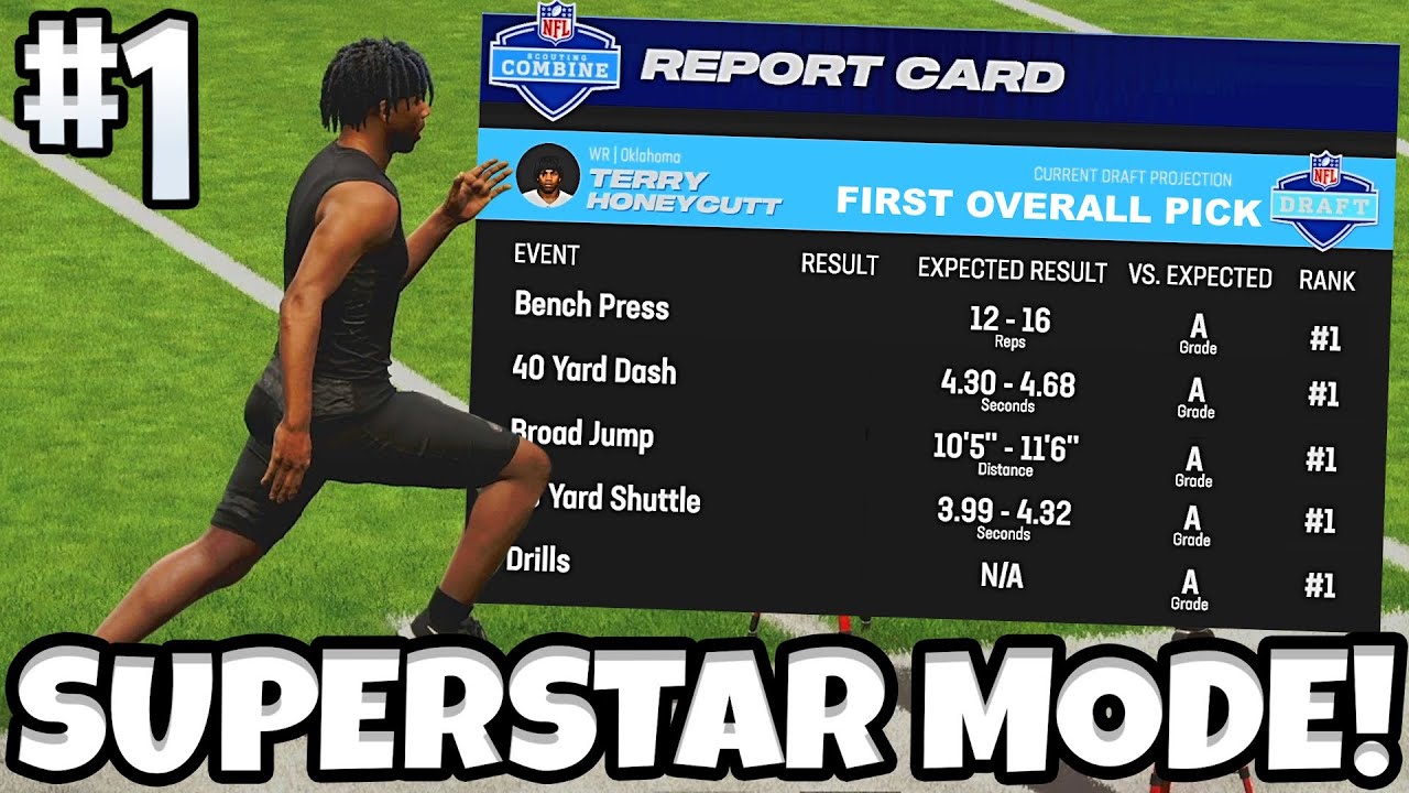 MADDEN 24 Superstar Mode | Player Creation and The NEW NFL Combine ...