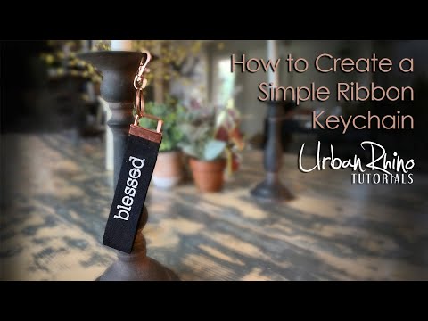 How to Create a Simple Ribbon Keychain - YouTube
