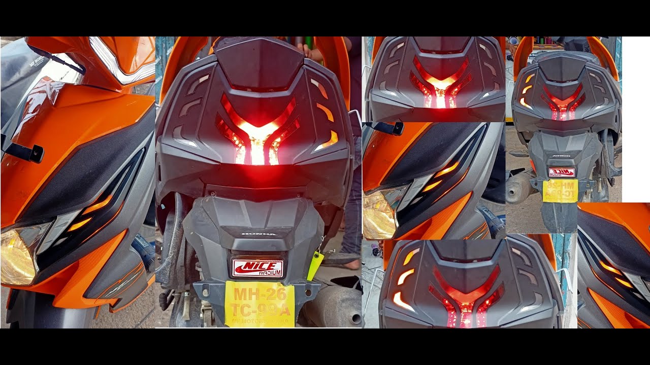 Honda Dio brake light new design look & Honda Dio Bike indicator New ...