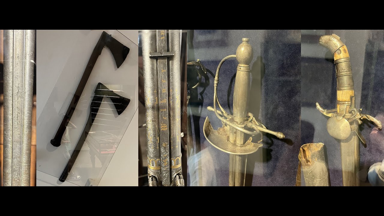 Combination polearms, hunting swords, linstock, and ladle from Schloss ...